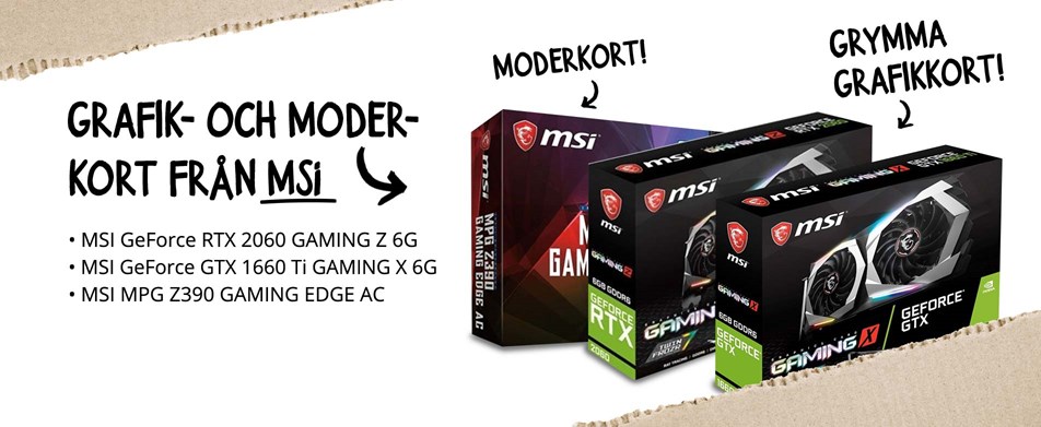 MSI Moderkort och Grafikkort | Just nu | Datorkomponenter | NetOnNet