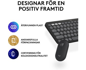 Logitech Pebble 2 COMBO - Tonal Graphite | NetOnNet