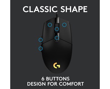 Logitech G203 Lightsync - Black | NetOnNet