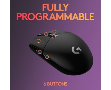 Logitech G305 Lightspeed Wireless Mouse - Black | NetOnNet