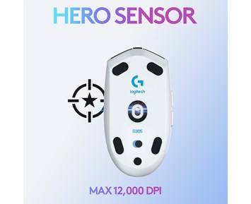 Logitech G305 Lightspeed Wireless Mouse - White | NetOnNet