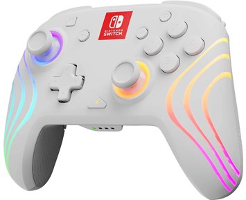 PDP Afterglow Wave Wireless Controller - White | NetOnNet