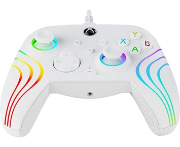 PDP Afterglow Wave Wired Controller - White | NetOnNet