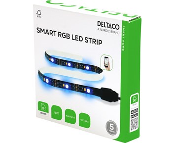 Deltaco Smart USB-powered LED-strip, 2m | NetOnNet