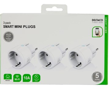 Deltaco Smart Mini Plug Slim 3-pack | NetOnNet
