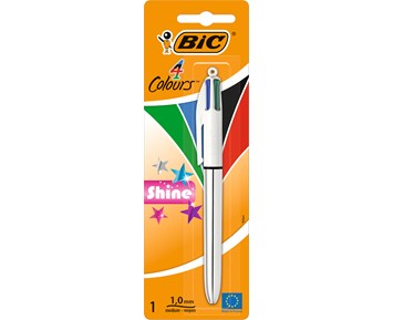 Bic 4-colours Shine ballpoint pen | NetOnNet