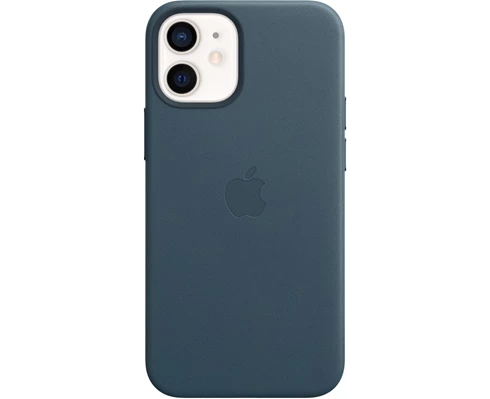 Apple iPhone 12 mini Leather Case with MagSafe - Baltic Blue | NetOnNet
