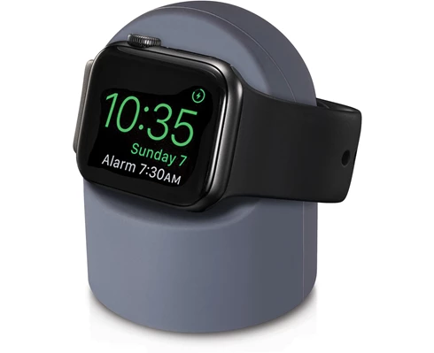 Andersson Silicone Apple Watch Night Stand Navy Blue | NetOnNet