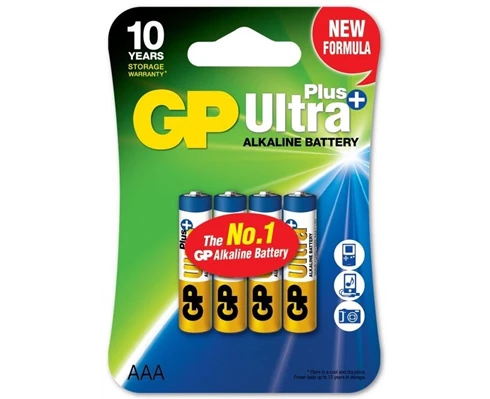 GP Ultra Plus Alkaline AAA batteri, 24AUP/LR03, 4-pack | NetOnNet