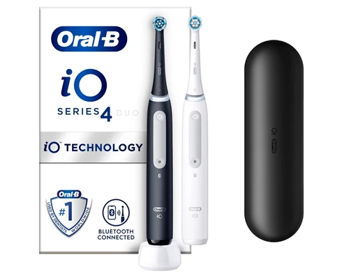 Oral-B iO4 Duo - Black UCB / White SC | NetOnNet