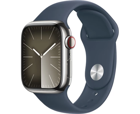 Apple Watch Series 9 GPS + Cellular 41mm Silver Stainless Steel Case ...
