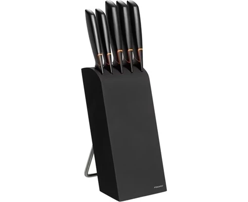 Fiskars Edge knivblock med 5 knivar | NetOnNet