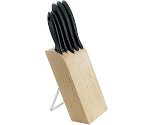 Fiskars Essential knivblock med 5 knivar | NetOnNet