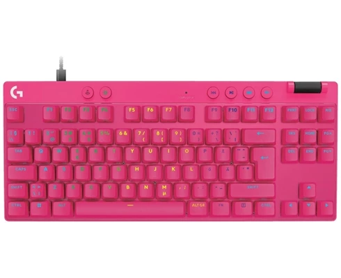 Logitech G - Pro X TKL Rapid - Magenta | NetOnNet