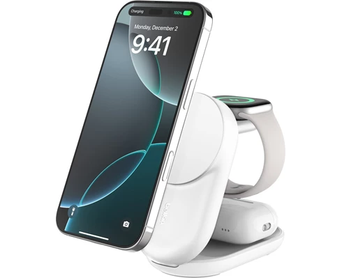 Belkin UltraCharge 3-in-1 Foldable Magne | NetOnNet