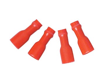 Autoleads 100 x Red F.Ins 6.3mm Push On | NetOnNet