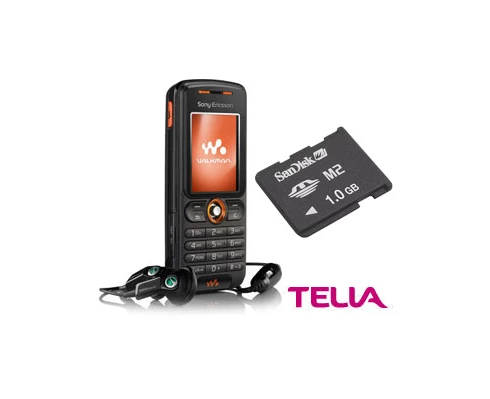 Sony Ericsson W200i Black, Telia sim lock | NetOnNet