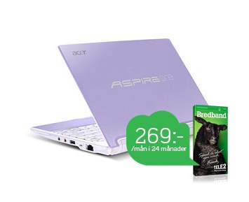 Tele2 Medium + Aspire One Happy-N55D | NetOnNet