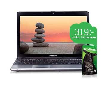 Tele2 Medium + eMachines E642G-P323G | NetOnNet
