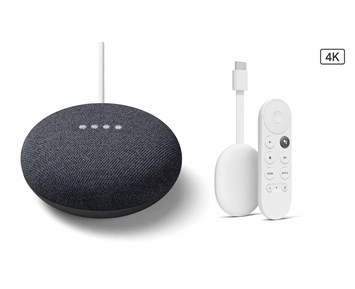 Google Chromecast Gen 4 Google TV + Nest Mini - ... | NetOnNet
