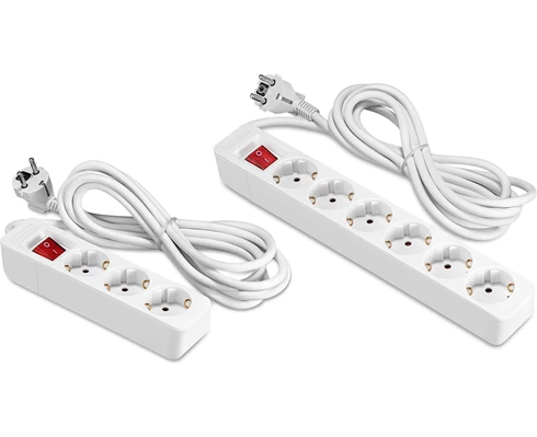 ON Extension lead 3-way socket grounded with switch, 3m +Extension lead ...