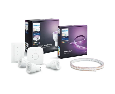 Philips HUE KIT farg GU10 Philips COL Hue Lightstrips | NetOnNet