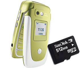 Motorola V360, Telia sim + MicroSD 1 GB | NetOnNet