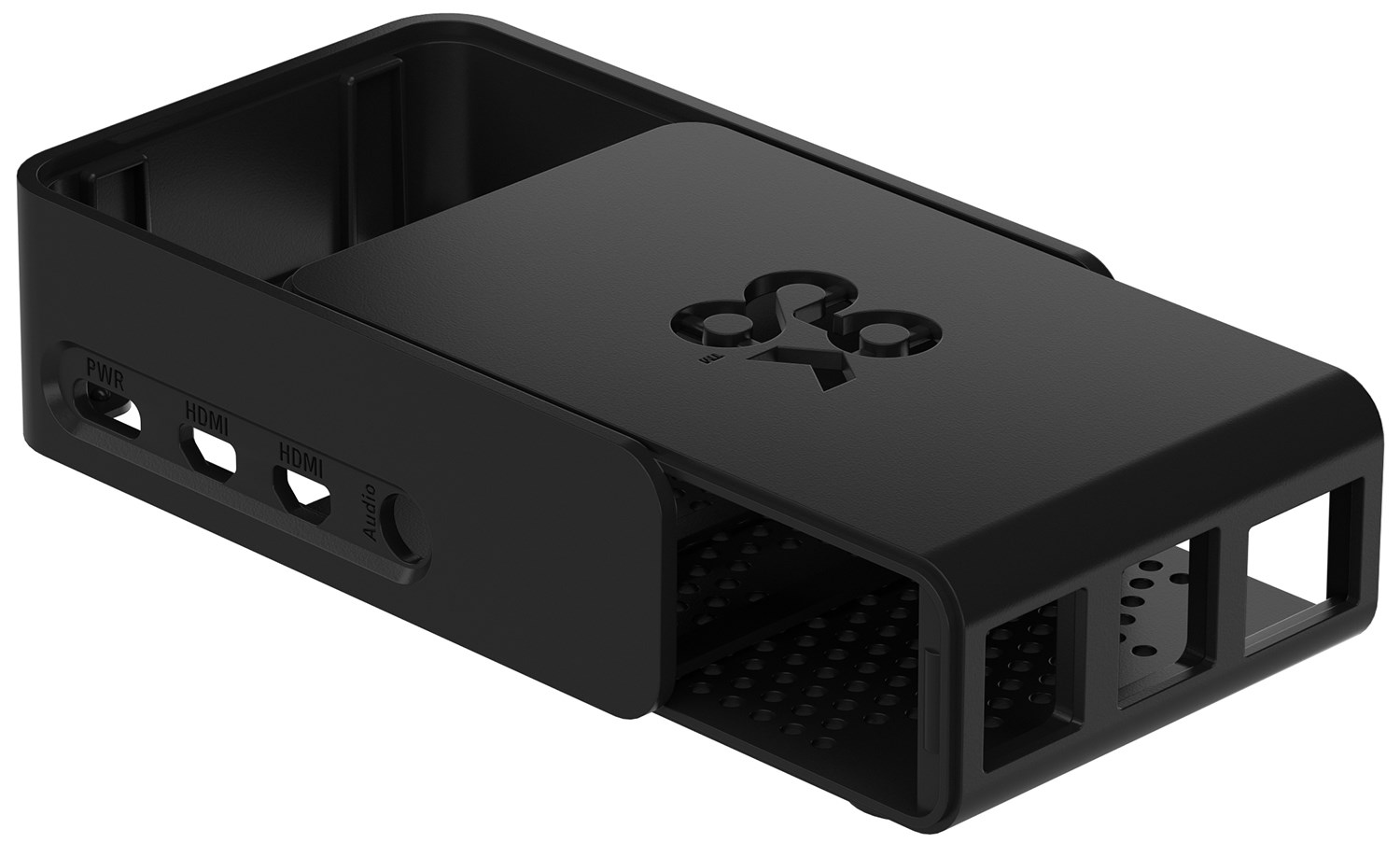 Raspberry Pi 4 model B Slide Case Black | NetOnNet