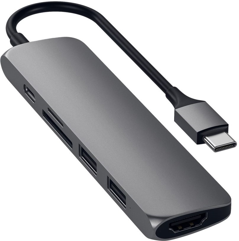 Satechi Slim USB-C MultiPort Adapter V2 | NetOnNet