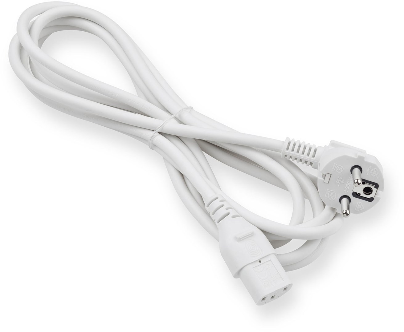 ON Euro 3-pin power cable 3m white | NetOnNet