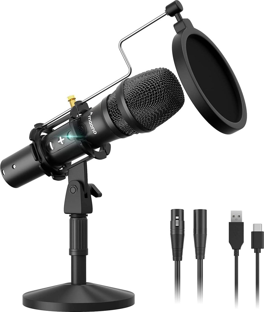 Maono Desktop Podcasting Microphone Kit dual in... | NetOnNet