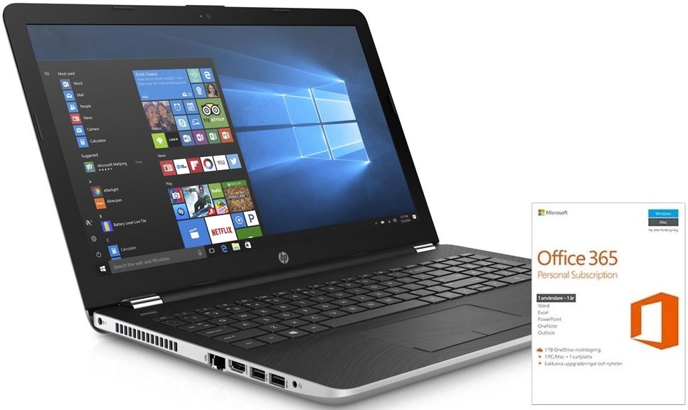 Notebook 15 15-bs012no + Office 365 Personal | NetOnNet