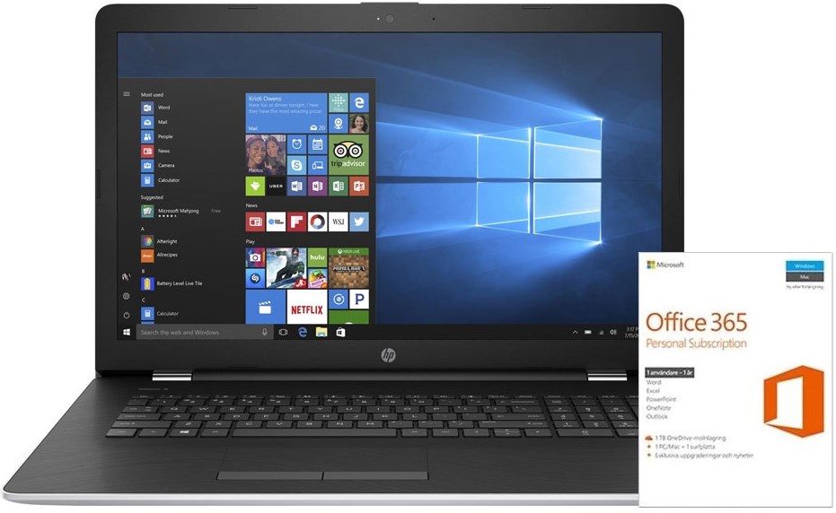 Notebook 17-bs003no + Office 365 Personal | NetOnNet