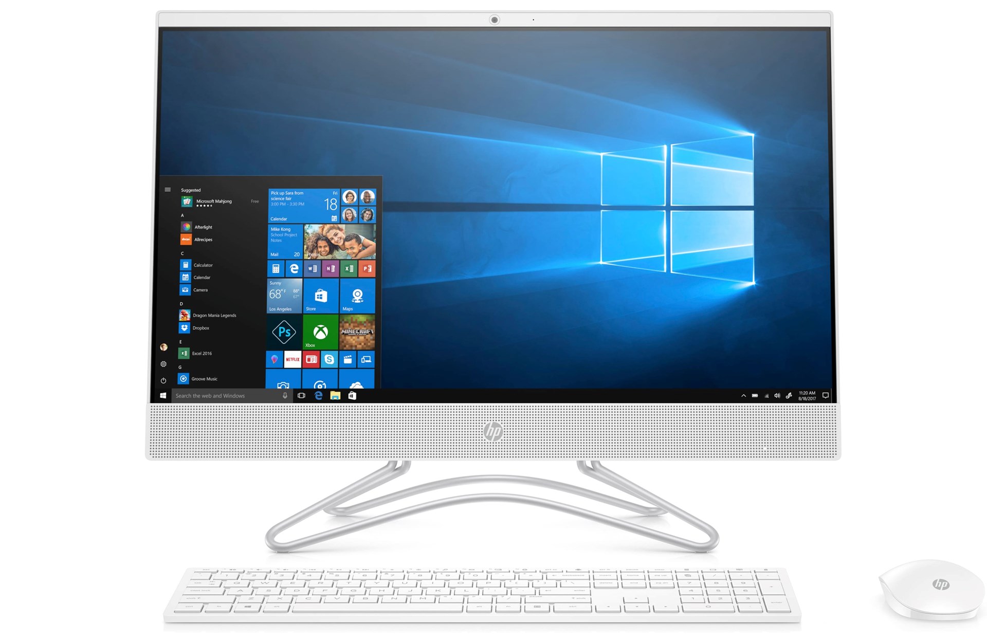 HP 24-f0020no - Kraftfull allt-i-ett-dator med i5-processor & 512 GB SSD