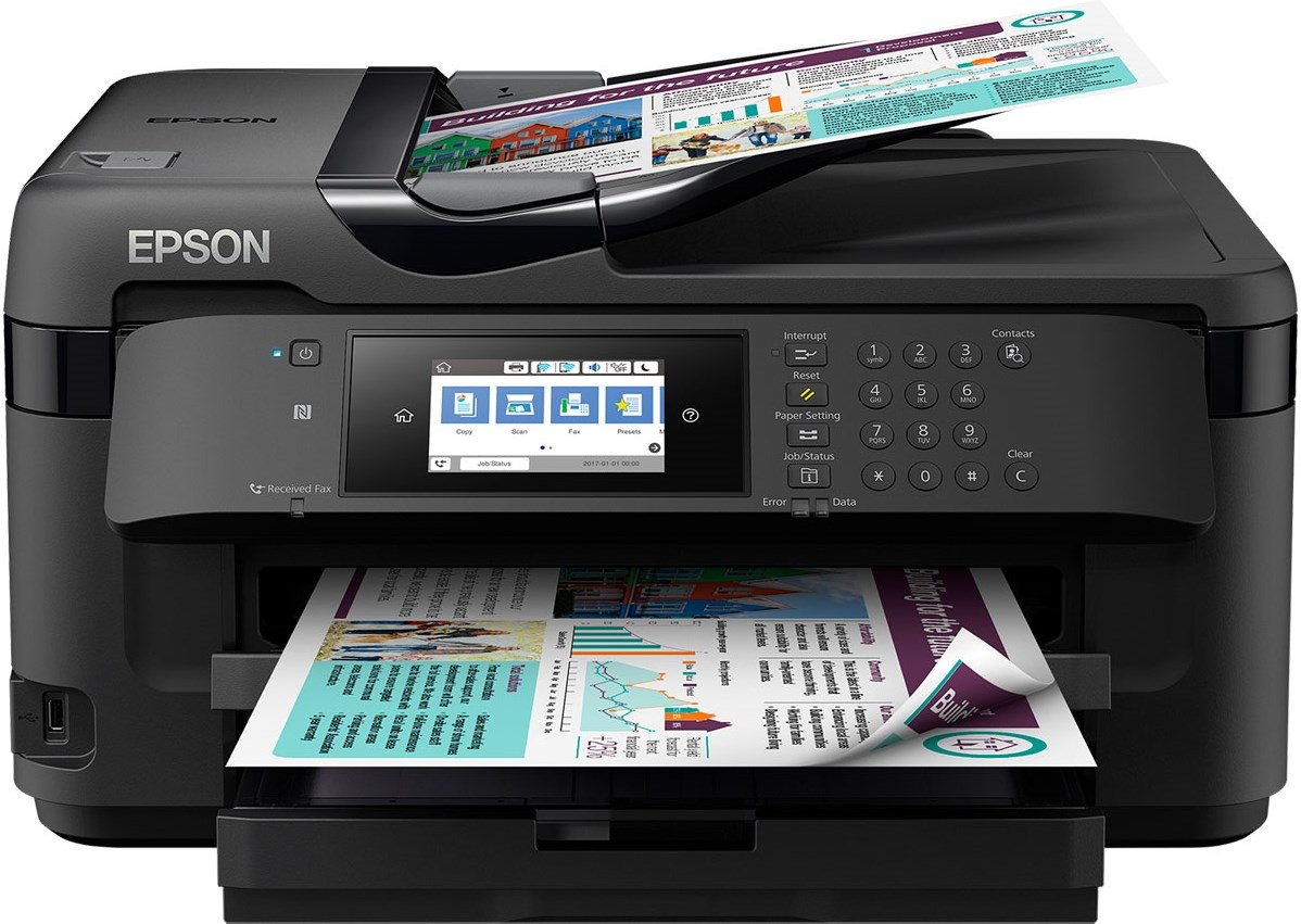 Epson WorkForce WF-7710DWF - Professionell 4-i-1-skrivare för A3-utskrifter