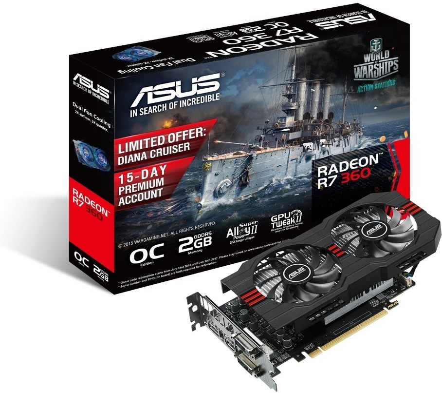 ASUS Radeon R7 360 OC 2GB | NetOnNet