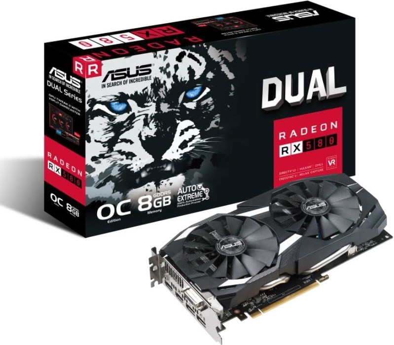 ASUS Radeon RX 580 Dual OC 8GB | NetOnNet
