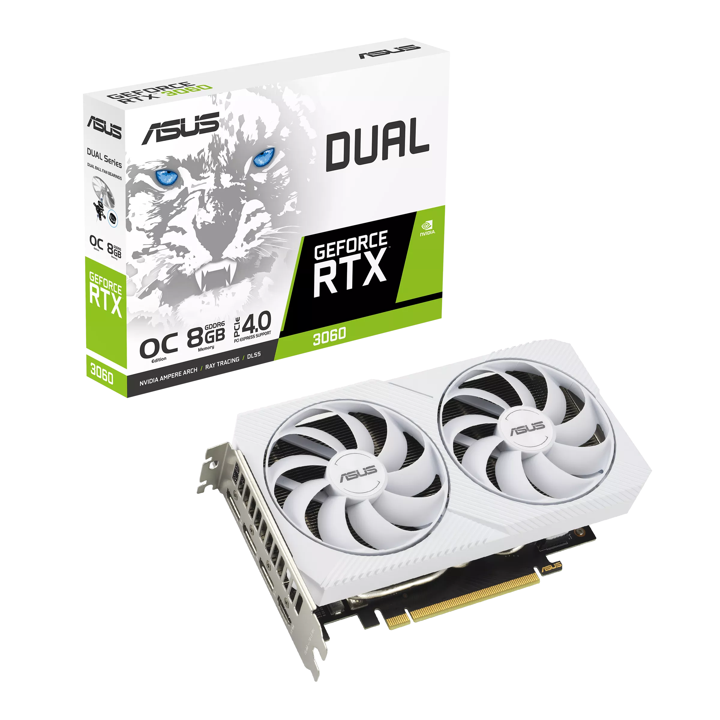 ASUS GeForce RTX 3060 Dual OC White Edition 8GB... | NetOnNet
