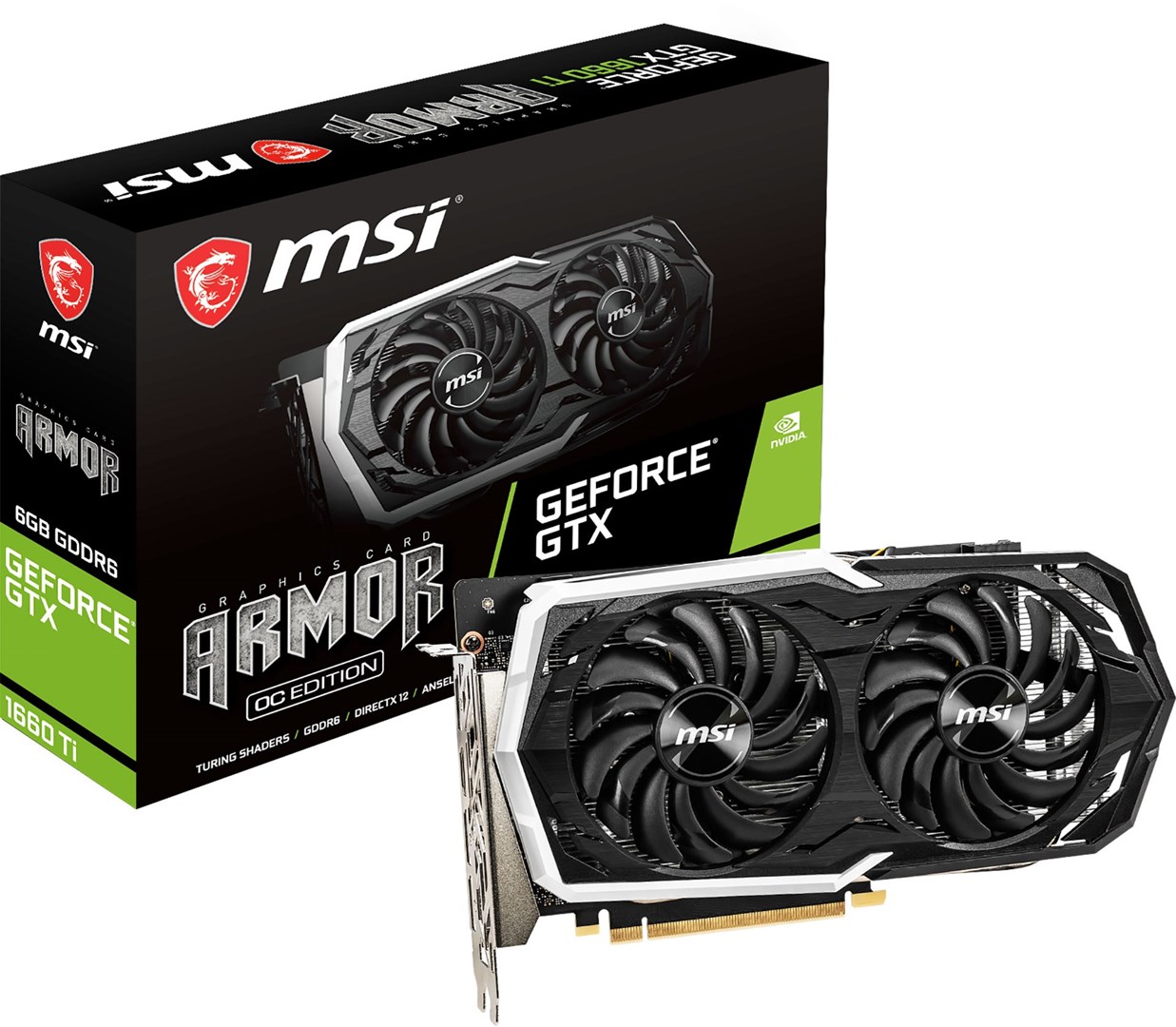 MSI GeForce GTX 1660 Ti ARMOR 6G OC 6GB DDR6 | NetOnNet