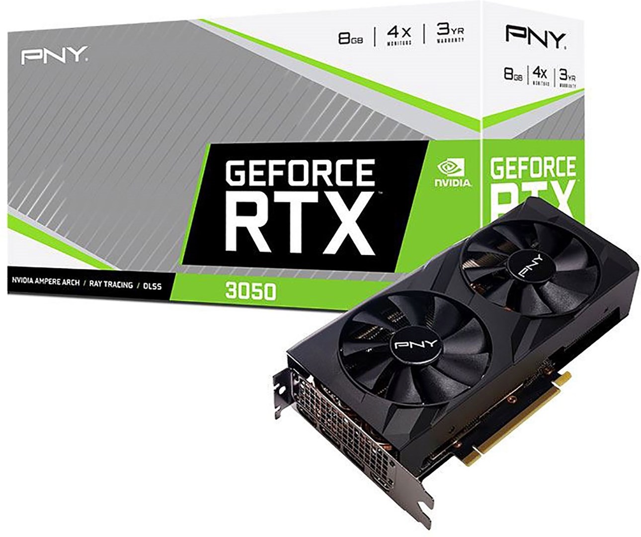 PNY GeForce RTX 3050 8GB VERTO Dual Fan | NetOnNet