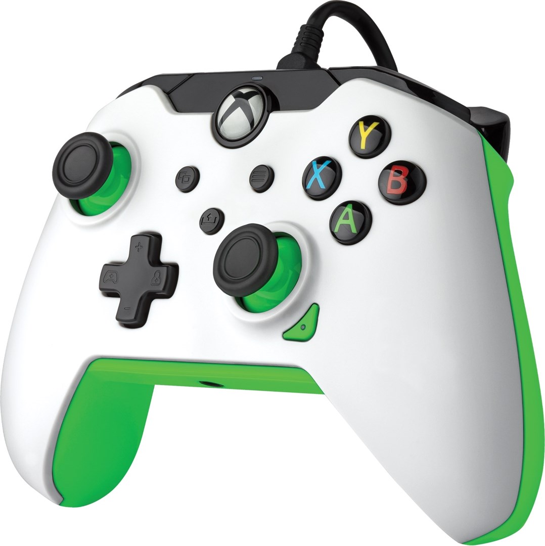 PDP Wired Controller - Neon White | NetOnNet