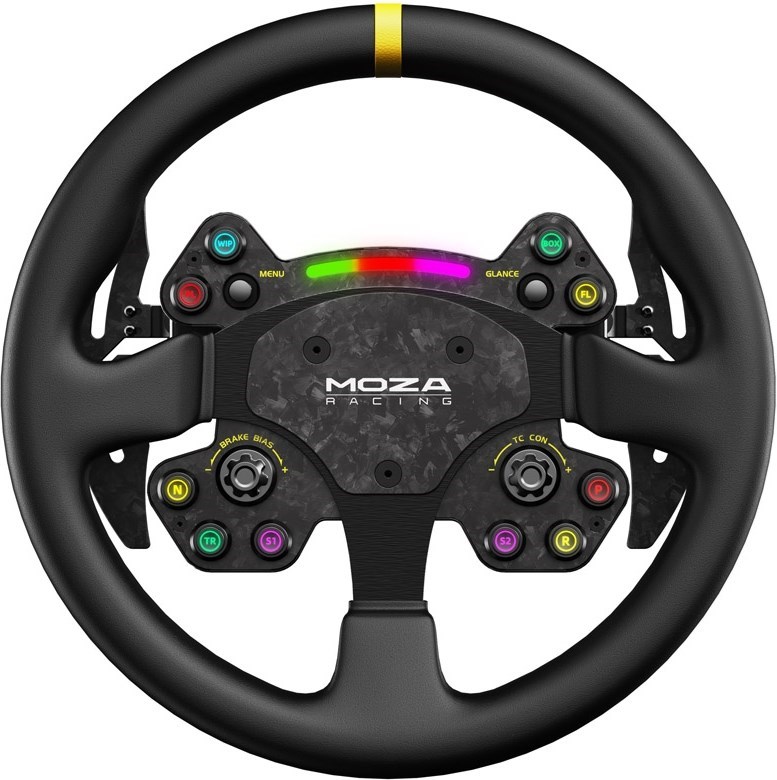 MOZA Racing RS V2 Steering Wheel, Round - Leat... | NetOnNet