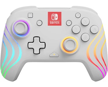 PDP Afterglow Wave Wireless Controller - White | NetOnNet