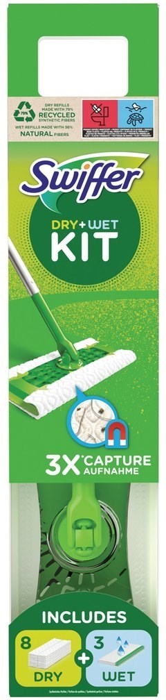 Swiffer Floor Handle 1 (+8dry +3wet) | NetOnNet