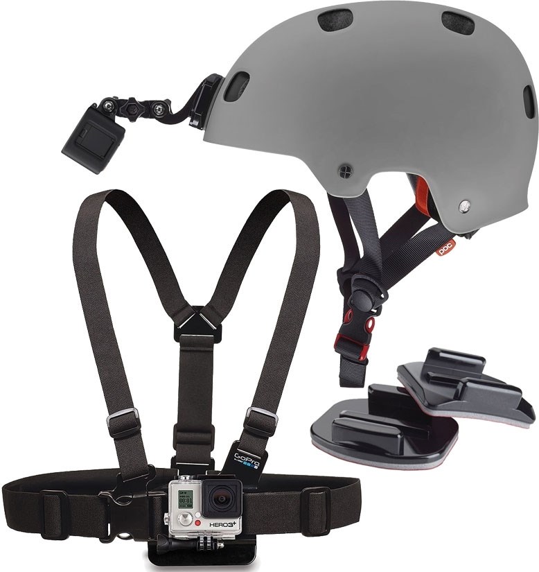 GoPro Chest+Helmet+Adhesive Mounts | NetOnNet