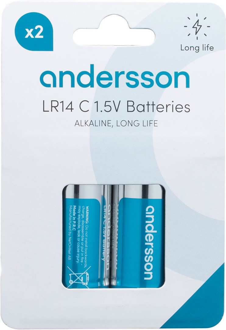 Andersson LR14 C Long Life Alkaline 2pcs | NetOnNet