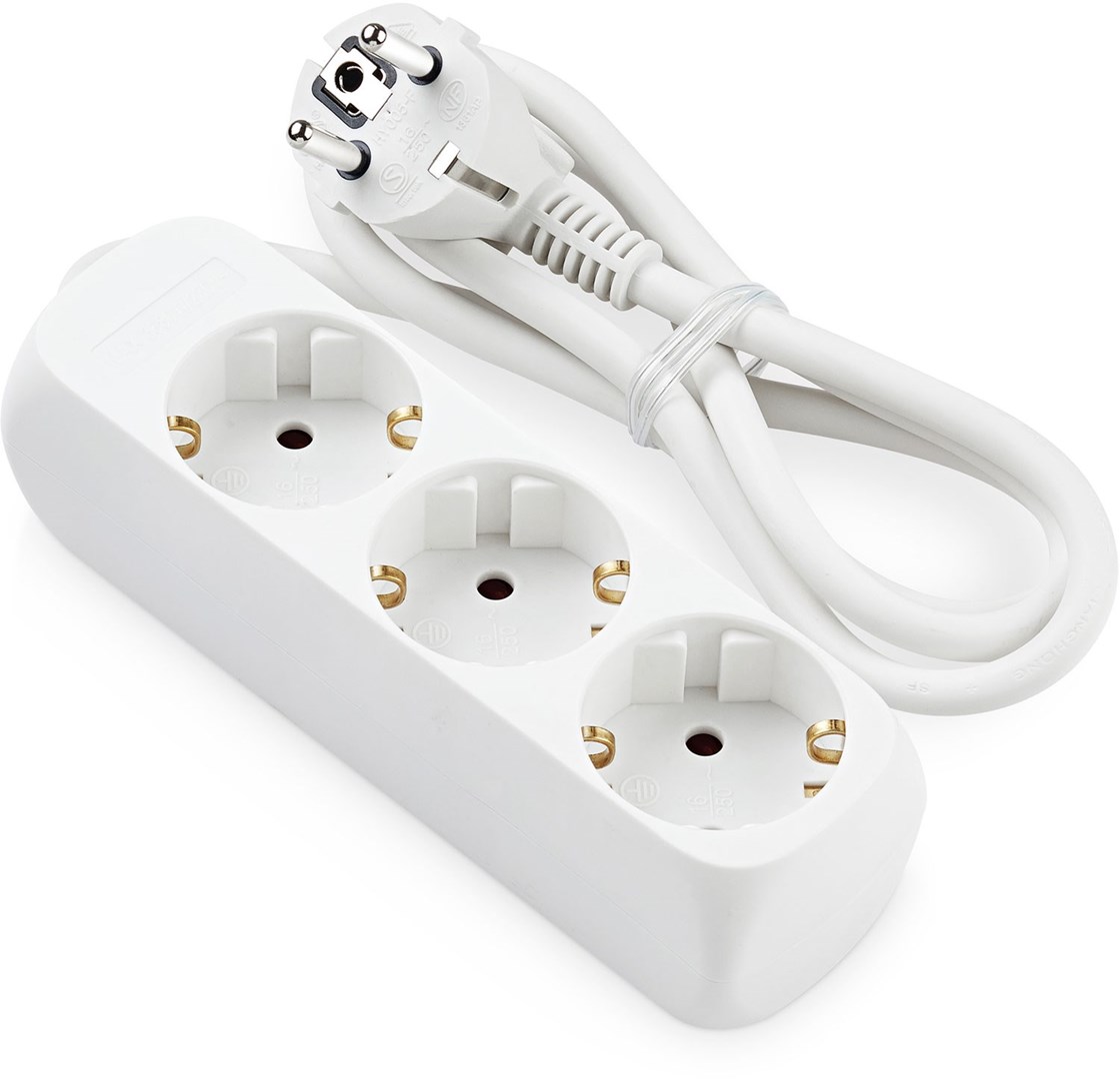 ON Extension lead 3-way grounded, 1m | NetOnNet