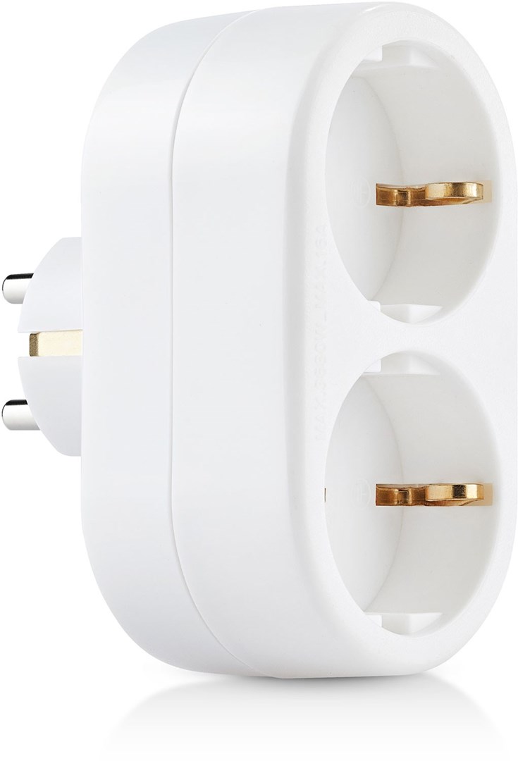 ON Splitter plug 2-way, grounded EU | NetOnNet