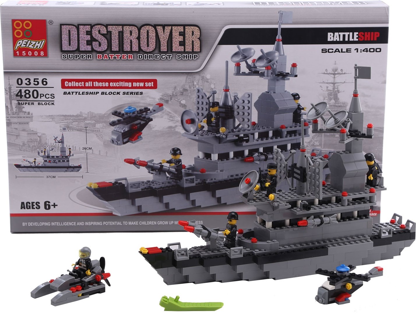 Building Blocks - Destroyer 480pcs | NetOnNet