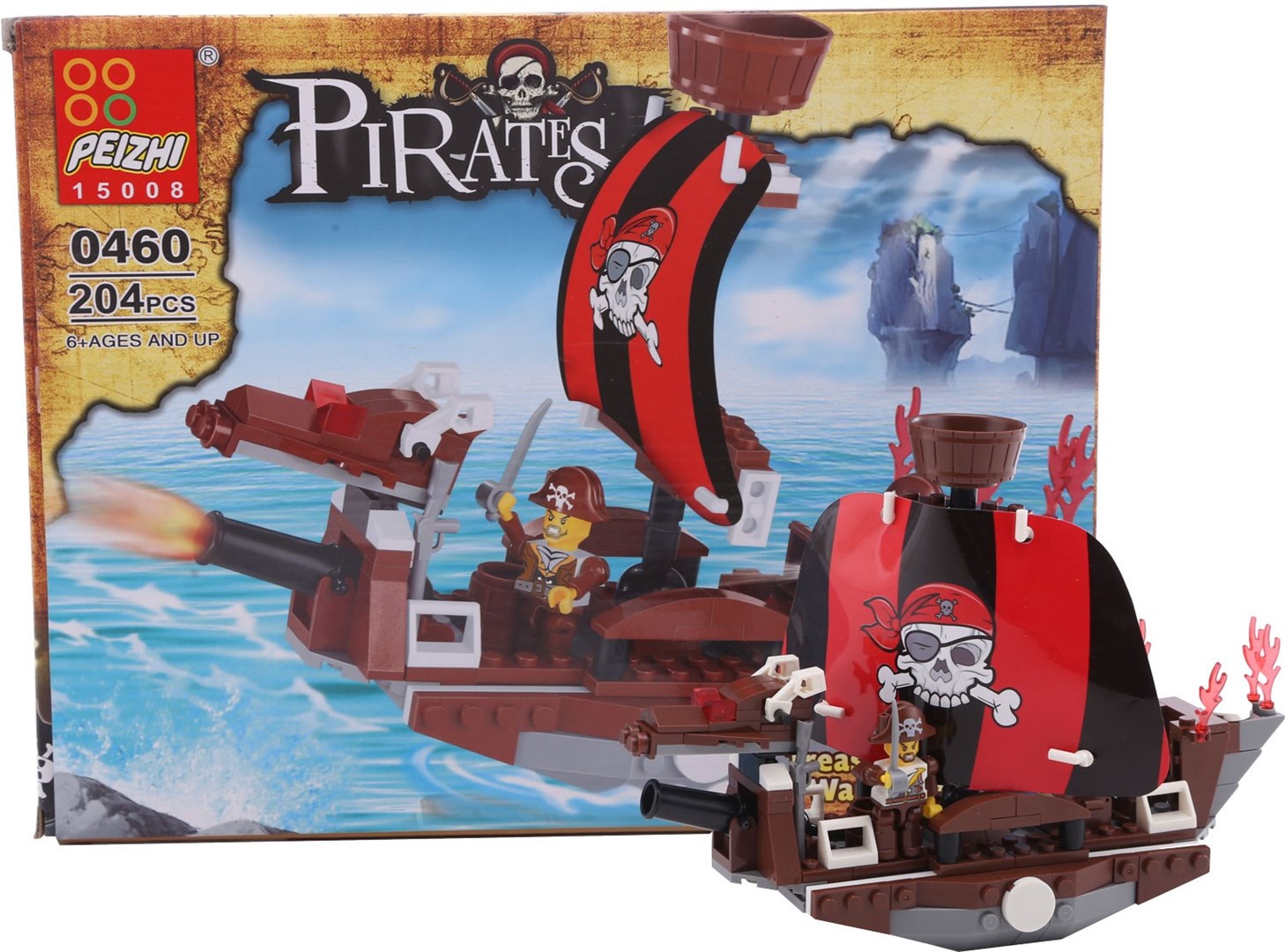 Building Blocks - Pirate Ship 204pcs | NetOnNet